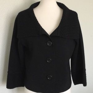 CAbi | Sweaters | Cabi Jackie O Black Cropped Cardi Sweater | Poshmark